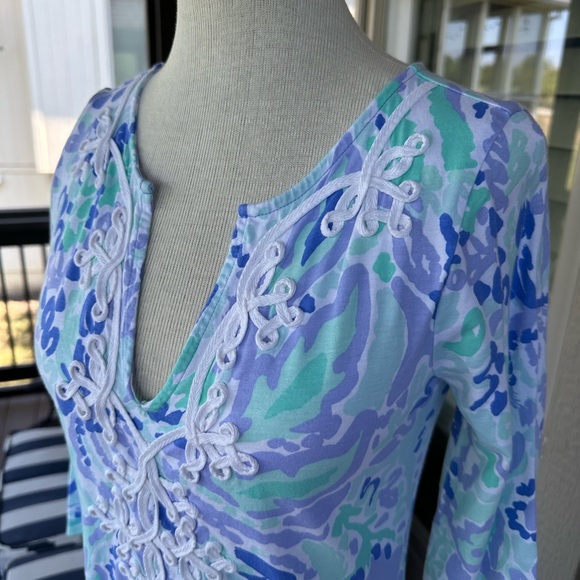 Lilly Pulitzer | Dresses | Lilly Pulitzer Ladies Purple Blue Pima ...